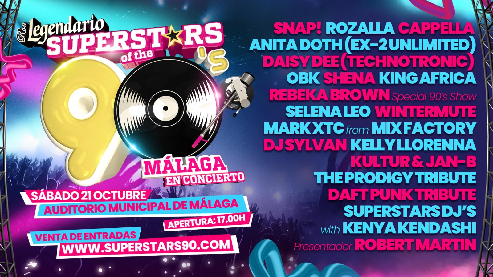 Superstars of the 90's - Inicio